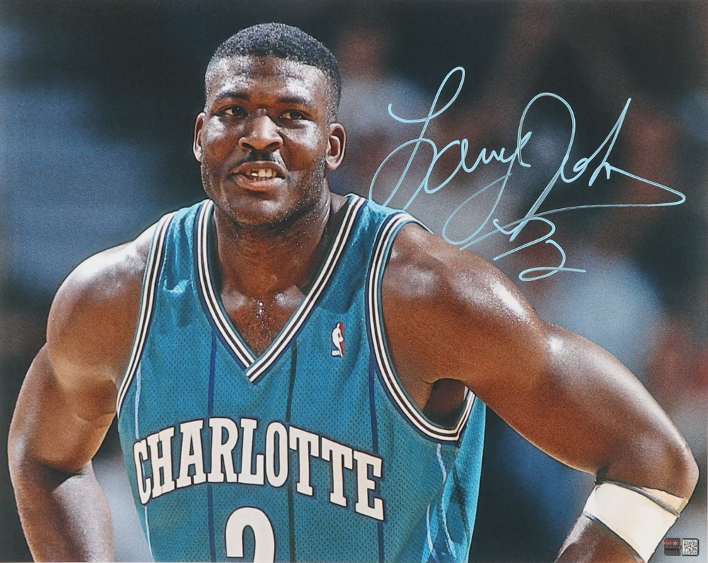 Larry Johnson Signed Hornets 16x20 Photo (TriStar Hologram) | Pristine ...