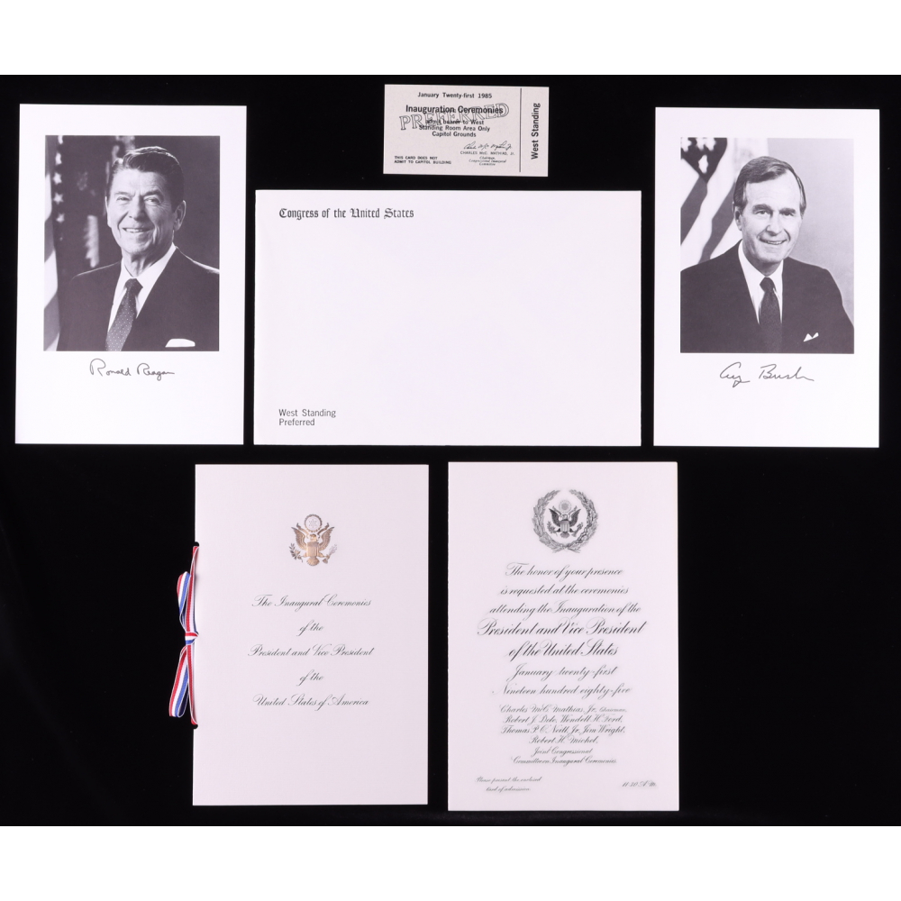 1985 Ronald Regan Presidential Inauguration Ceremonies Complete Program ...