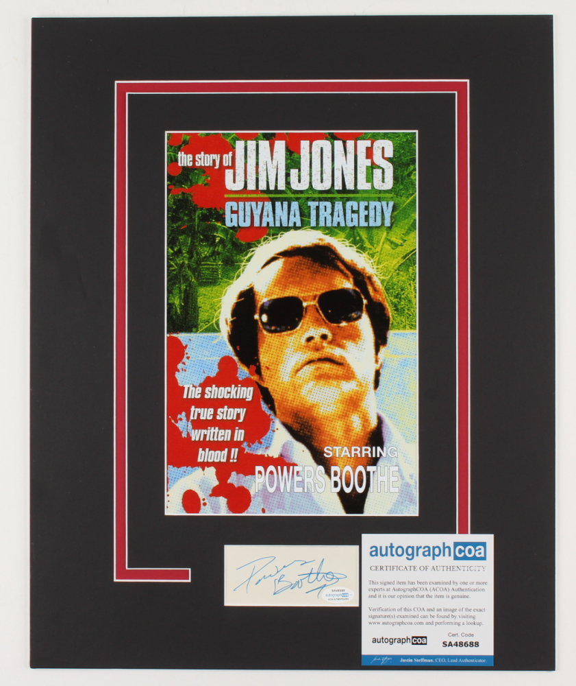 Powers Boothe Signed "Guyana Tragedy: The Story of Jim Jones" 16x20 ...