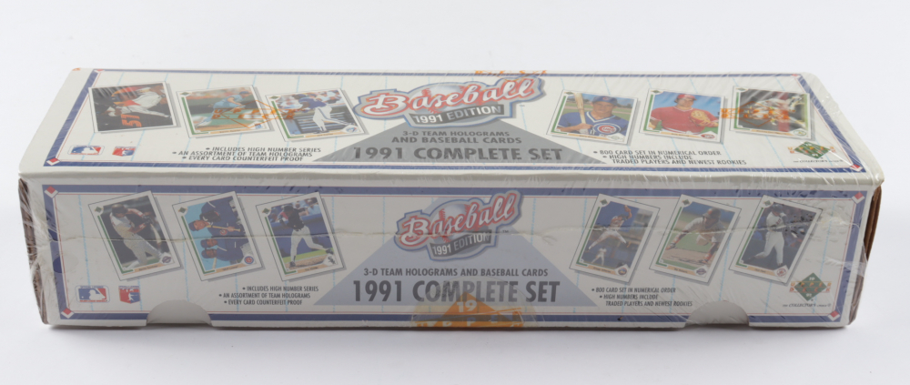 1991 Upper Deck Baseball Card Box Complete Set with (800) Baseball ...