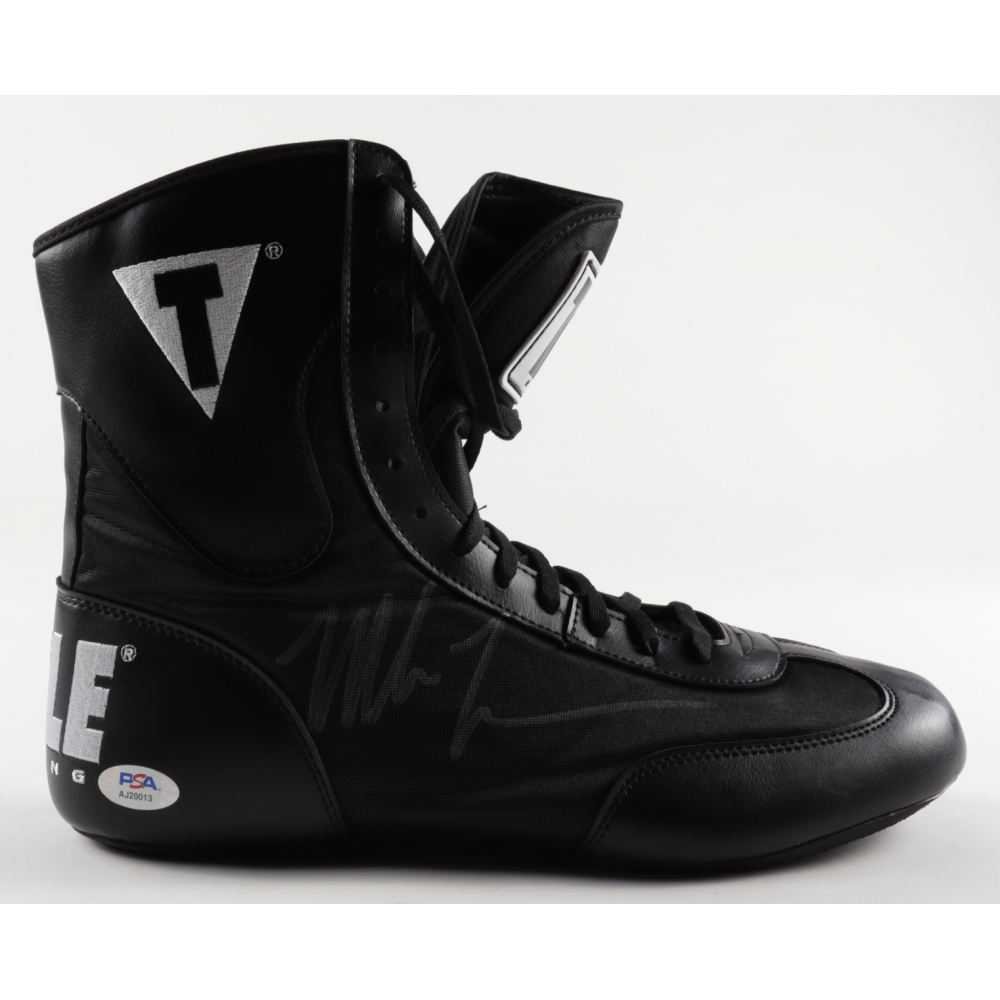 Mike Tyson Signed Title Boxing Shoe (PSA COA) | Pristine Auction