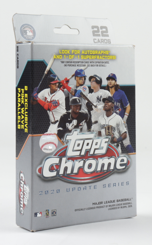 2020 Topps Chrome Baseball Update Series Hanger Box with (22) Cards ...