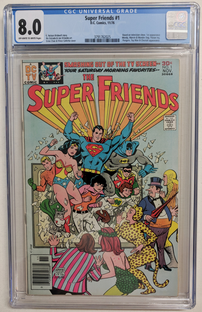 1976 "Super Friends" Issue #1 DC Comic Book (CGC 8.0) | Pristine Auction