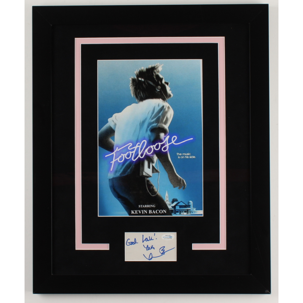 Kevin Bacon Signed "Footloose" 18.25x22.25 Custom Framed Cut Display ...