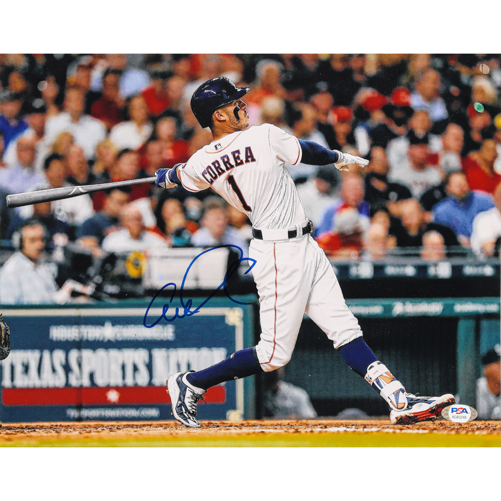Carlos Correa Signed Astros 11x14 Photo (PSA Hologram) | Pristine Auction