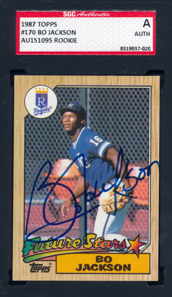 Bo Jackson Signed 1987 Topps #170 FS RC (SGC) | Pristine Auction