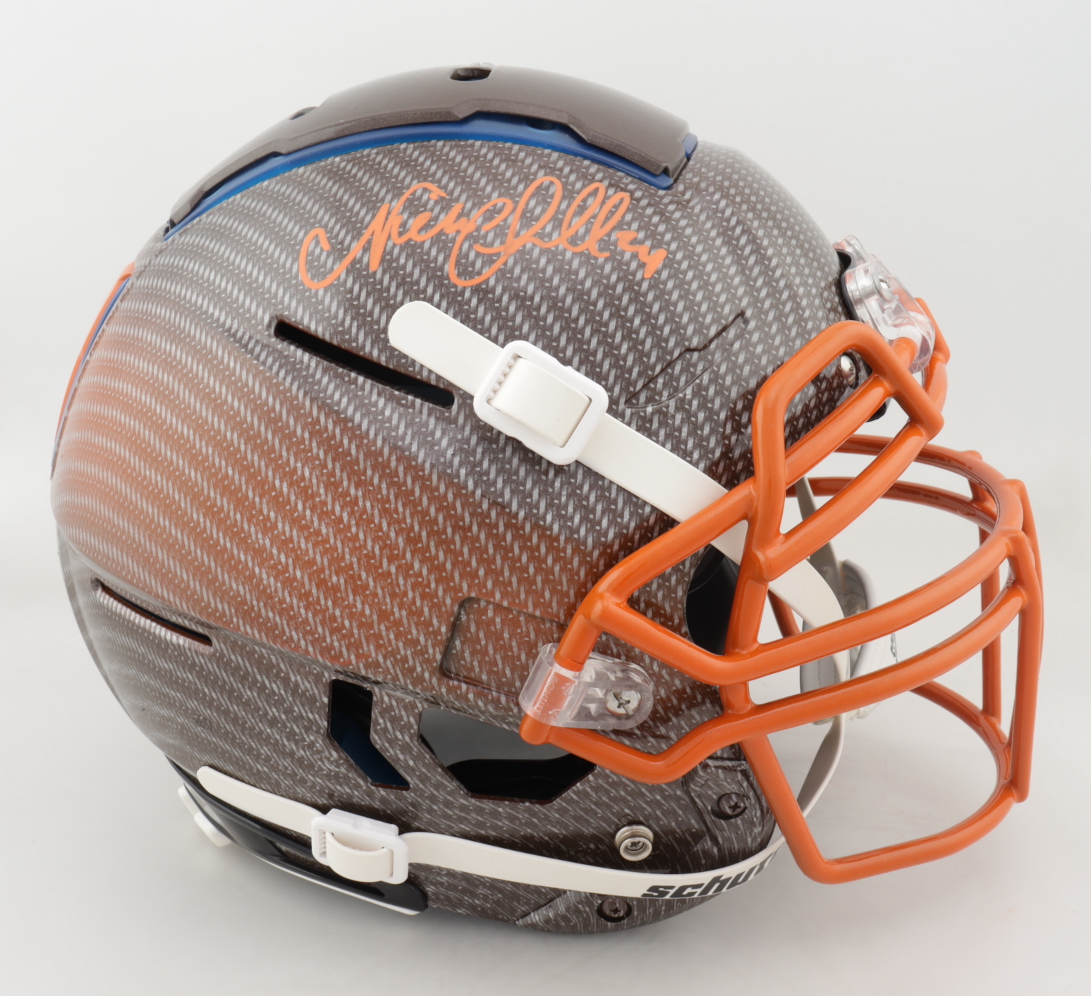 Nick Chubb Signed Full-Size Authentic On-Field Hydro-Dipped F7 Helmet ...