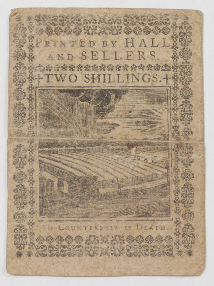 1773 2s. Two Shillings - Pennsylvania - Colonial Currency Note ...