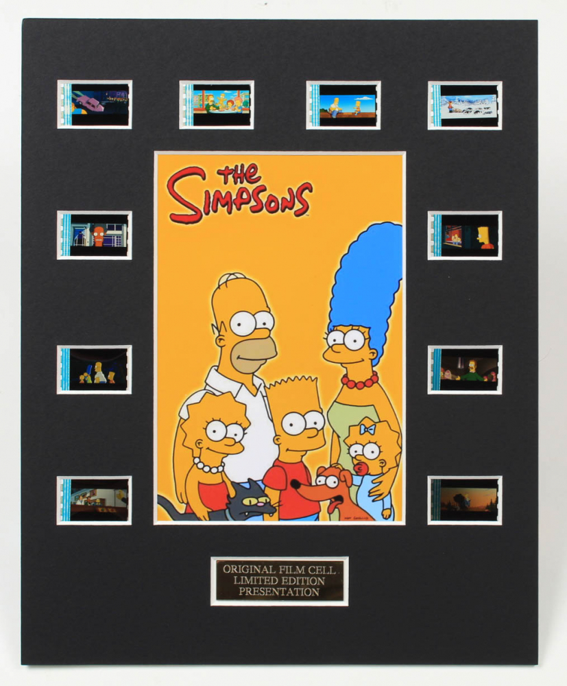 "The Simpsons" LE 8x10 Custom Matted Original Film / Movie Cell Display ...