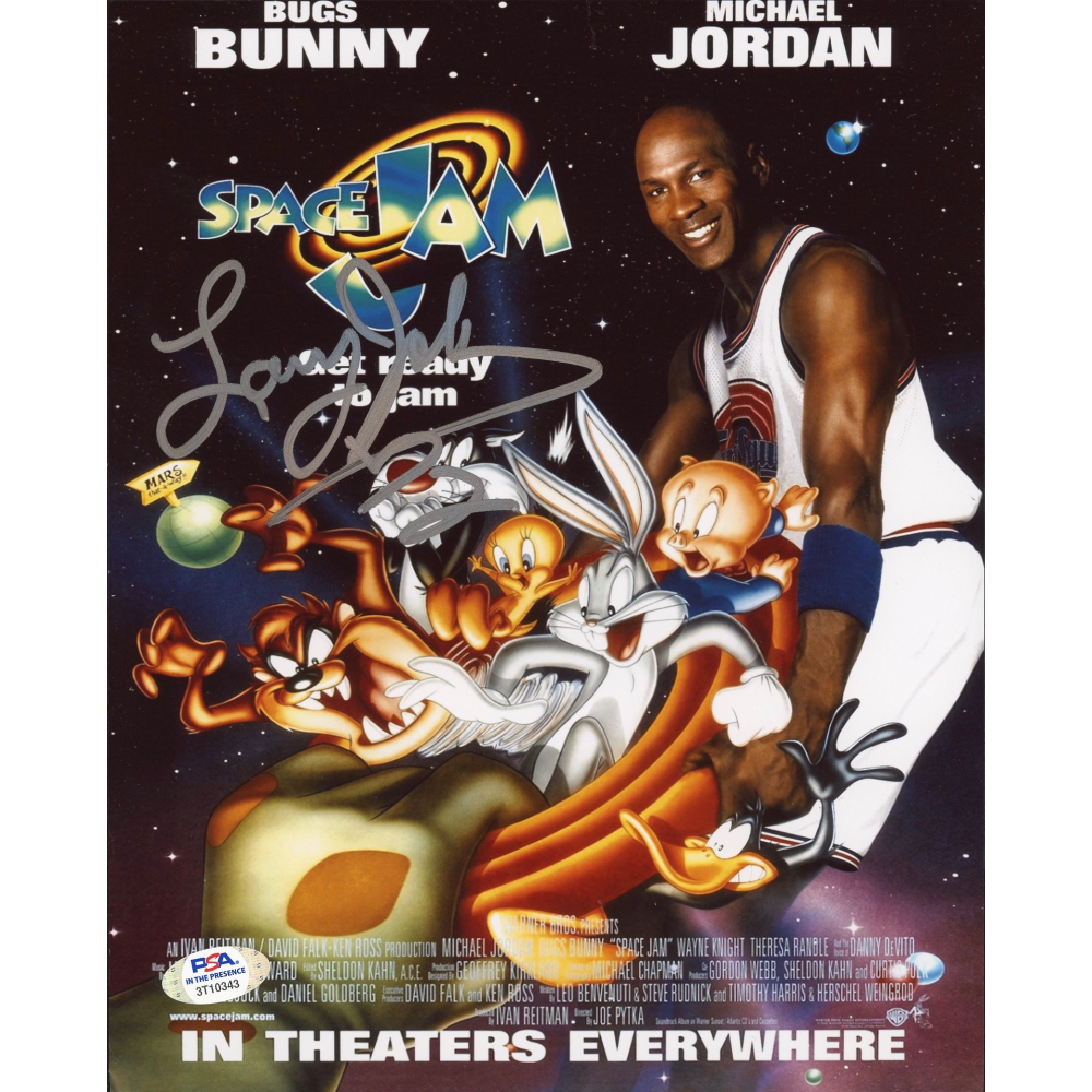 Larry Johnson Signed "Space Jam" 8x10 Photo (PSA COA) | Pristine Auction