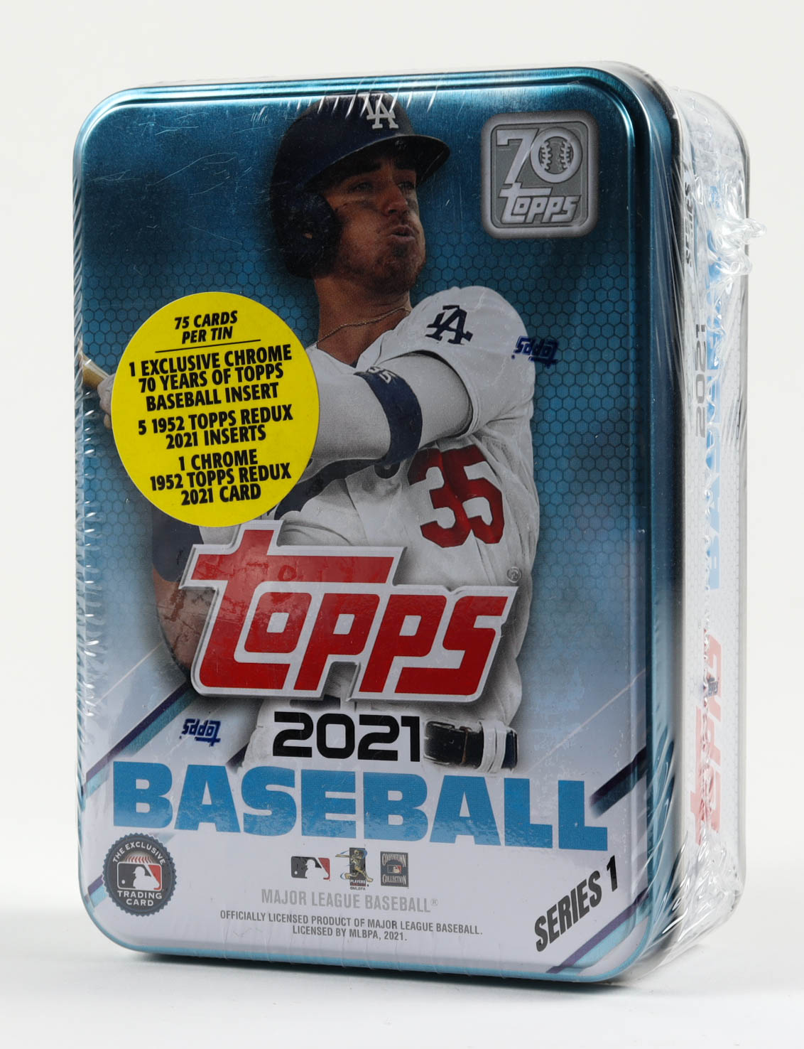 2021 Topps Series 1 Baseball Collectible Tin with (75) Cards | Pristine ...