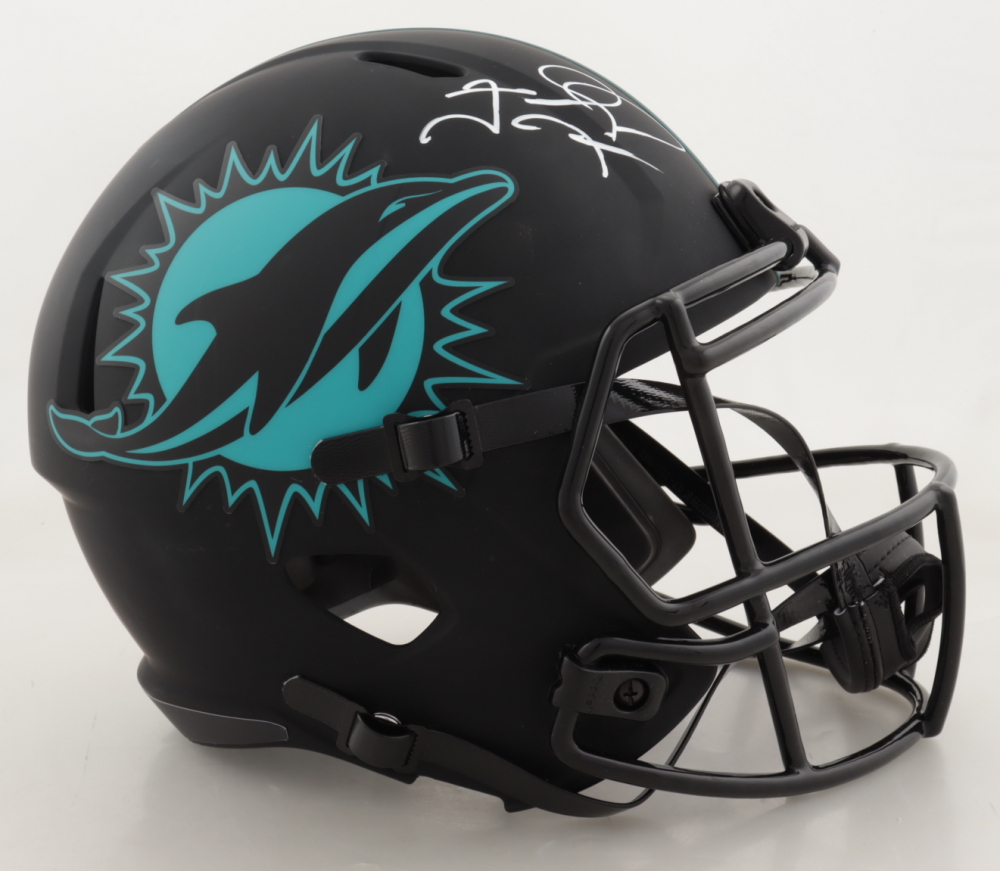 Tua Tagovailoa Signed Dolphins Full-Size Eclipse Alternate Speed Helmet ...