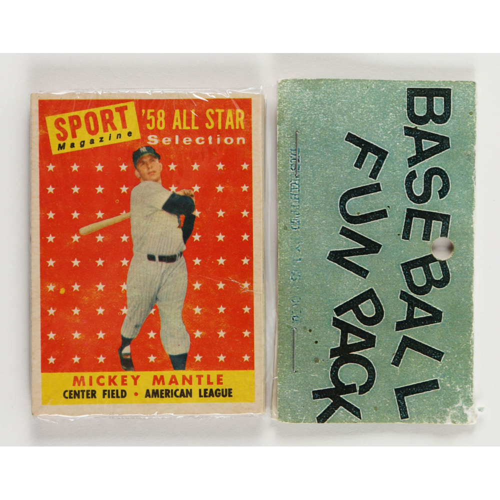 1958 Topps Baseball Card Fun Pack With (10) Cards (see Description