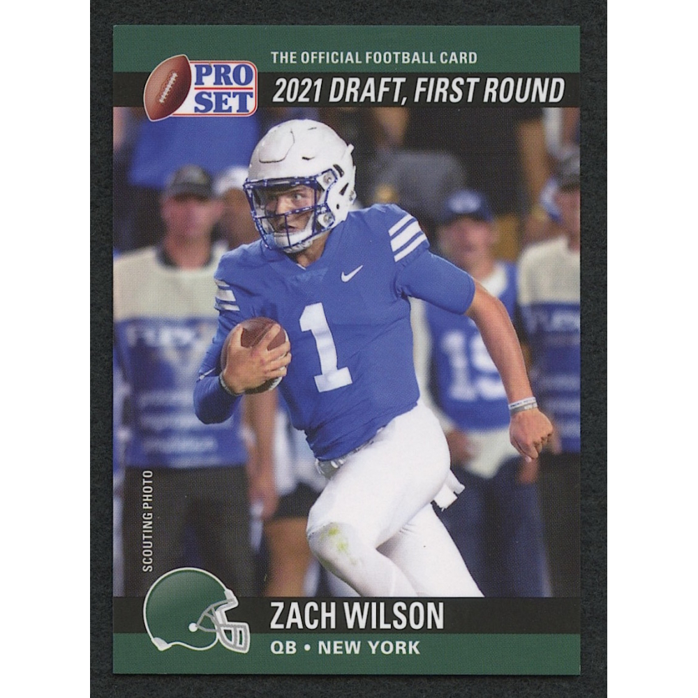 Zach Wilson 2021 Pro Set #PSD2 RC - Rare No Pant Stripe Variation Short ...