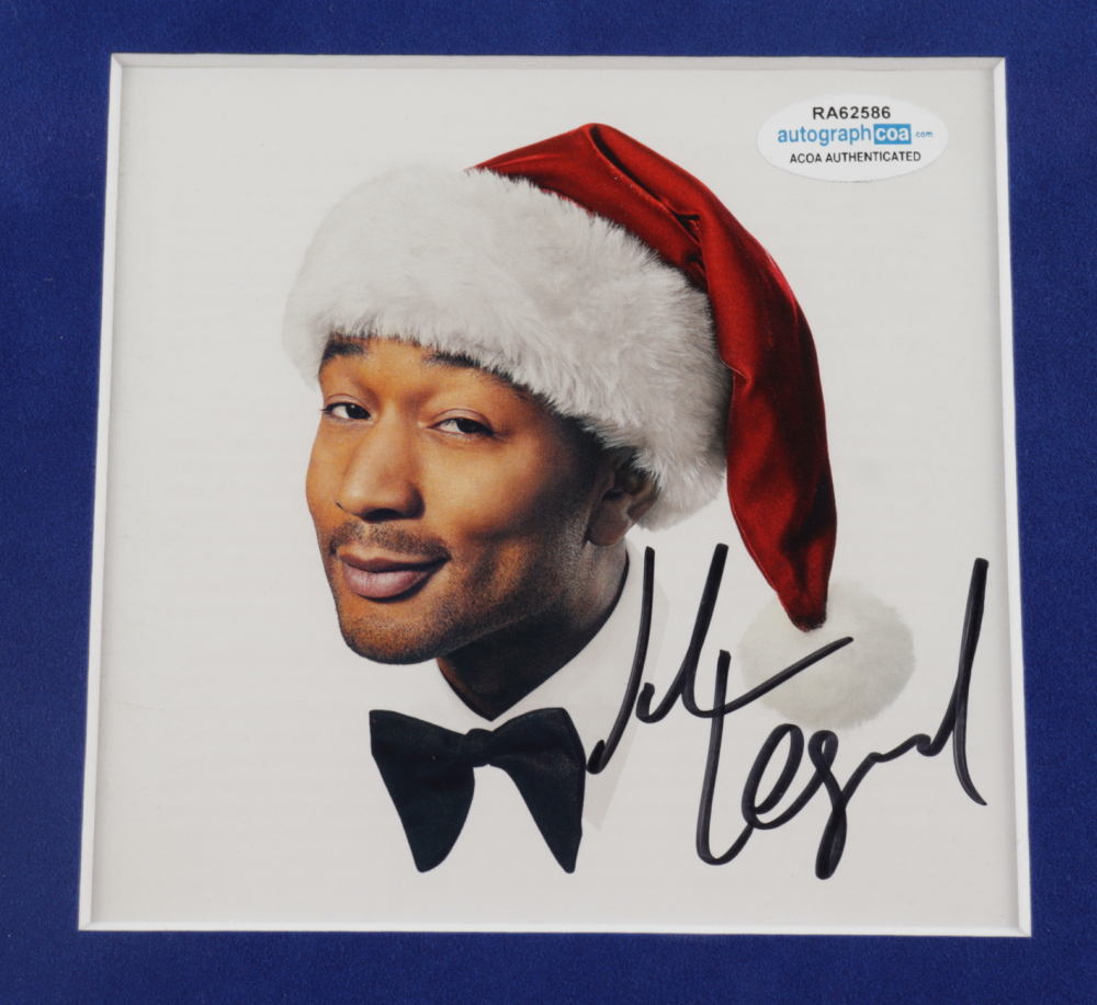 John Legend Signed 18.25x22.25 Custom Framed Photo Display ...