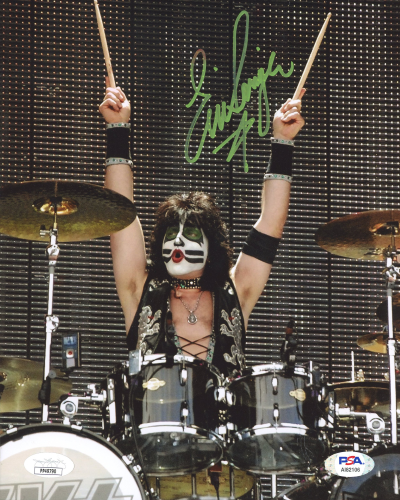 Eric Singer Signed Kiss 8x10 Photo (JSA COA & PSA COA) | Pristine Auction