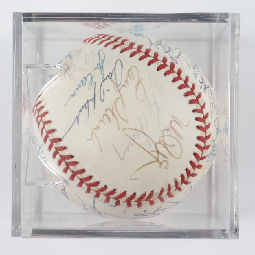 1987 Athletics OAL Baseball Team-Signed by (36) with Mark McGwire, Tony ...