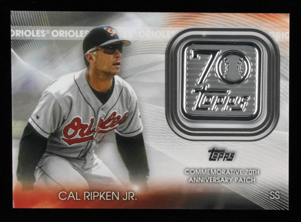 Cal Ripken Jr. 2021 Topps 70th Anniversary Commemorative Logo Patches ...