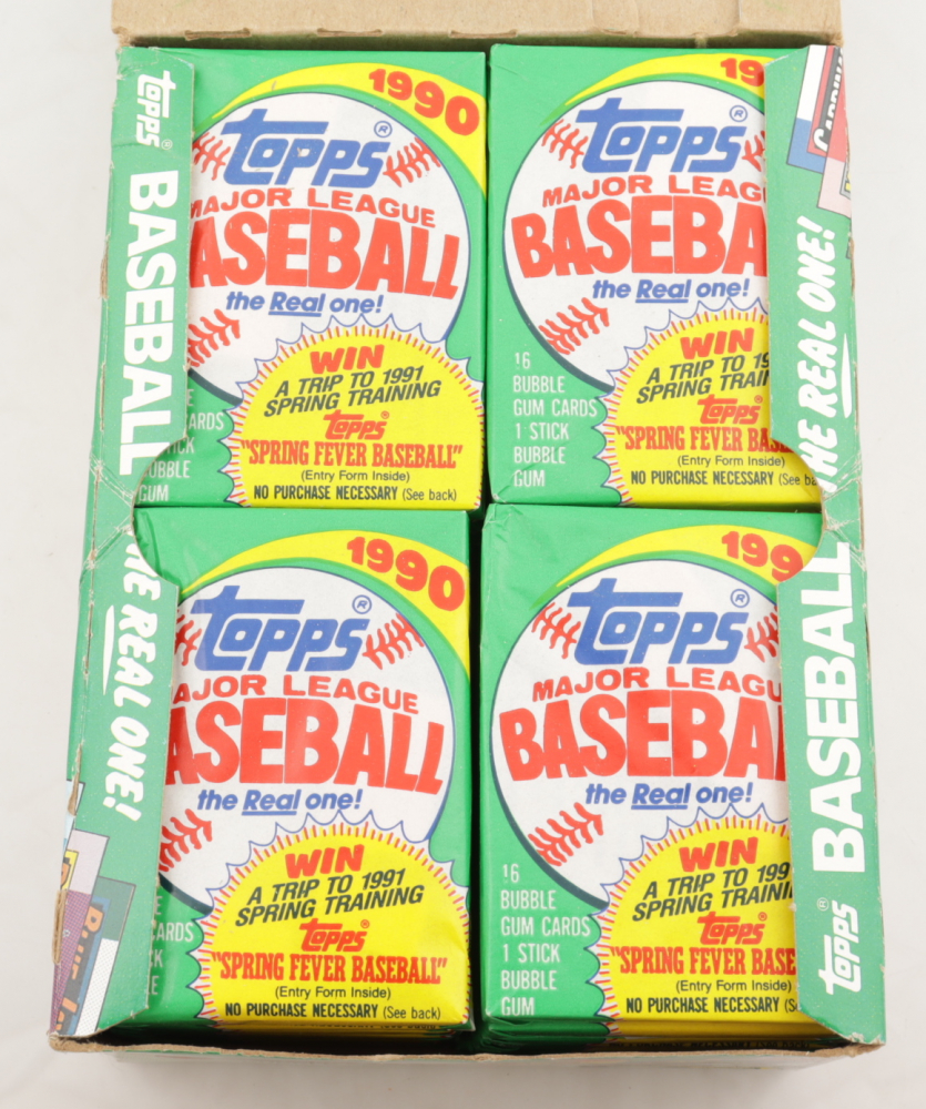 1990 Topps Baseball Wax Box With (36) Packs | Pristine Auction