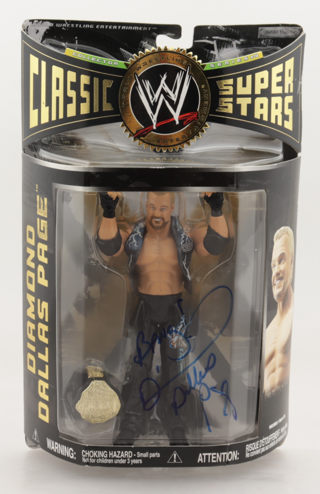 Diamond Dallas Page Signed WWE Classic Super Stars Figurine Inscribed ...