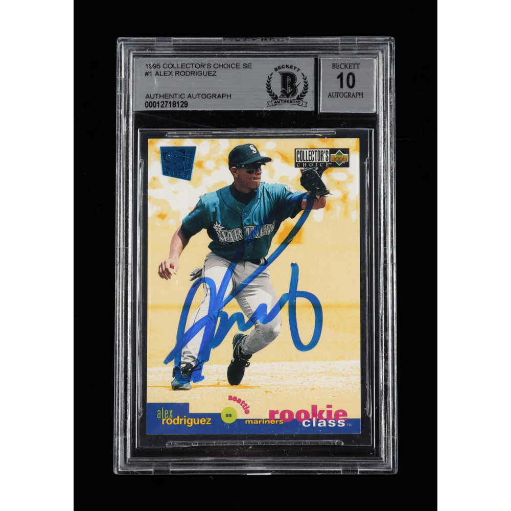 Alex Rodriguez Signed 1995 Collector's Choice SE #1 (BGS Encapsulated ...