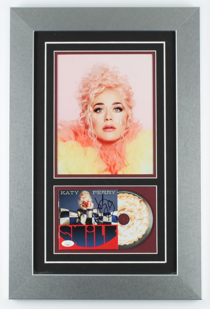 Katy Perry Signed 15x23 Custom Framed "Smile" Album Photo Display (JSA ...