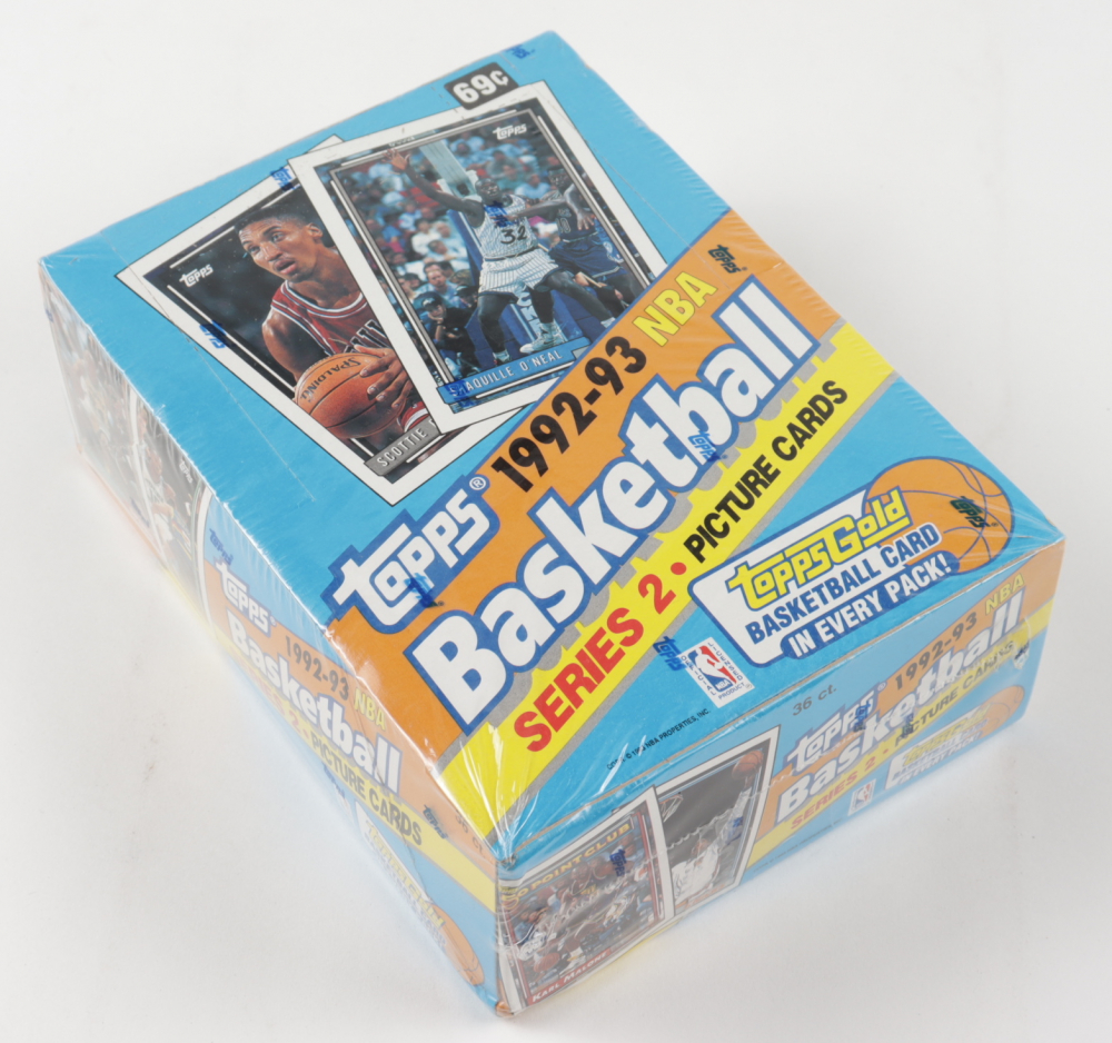 1992-93 Topps Basketball Series 2 Wax Box of (36) Packs | Pristine Auction