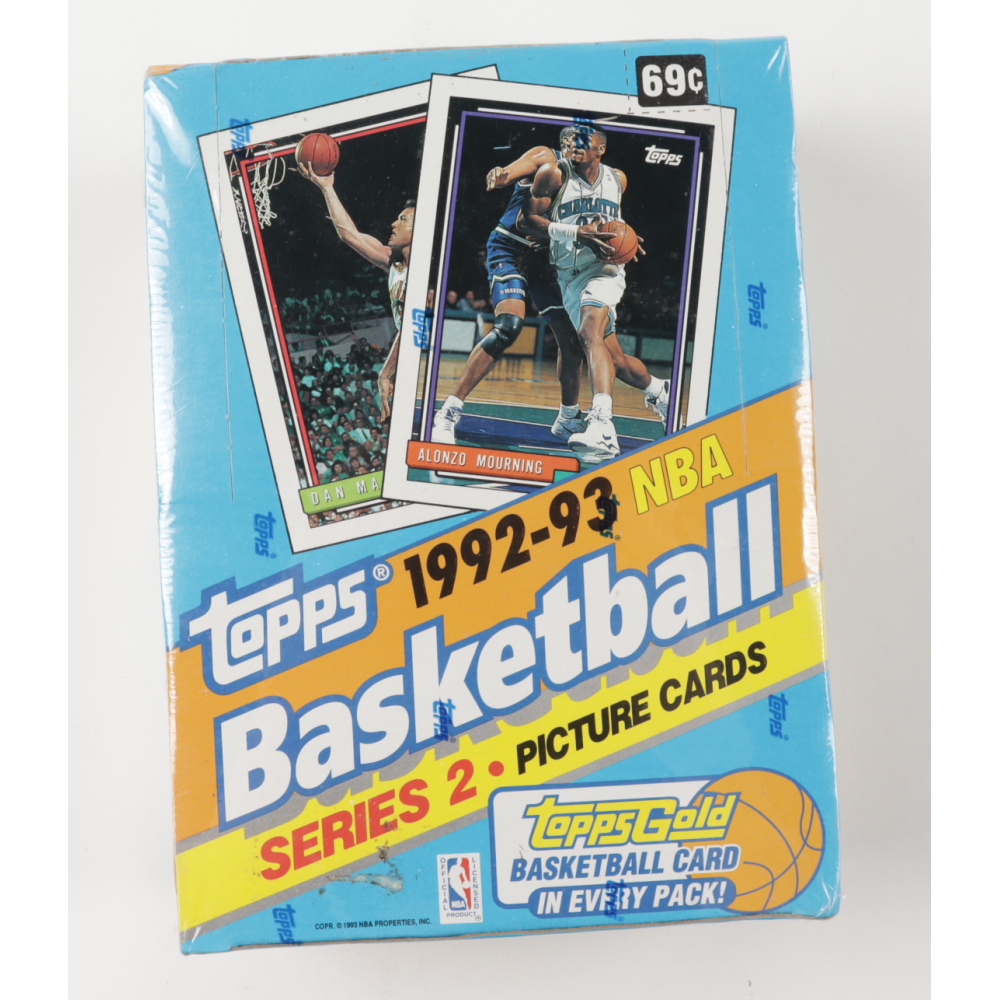 1992-93 Topps Basketball Series 2 Wax Box of (36) Packs | Pristine Auction