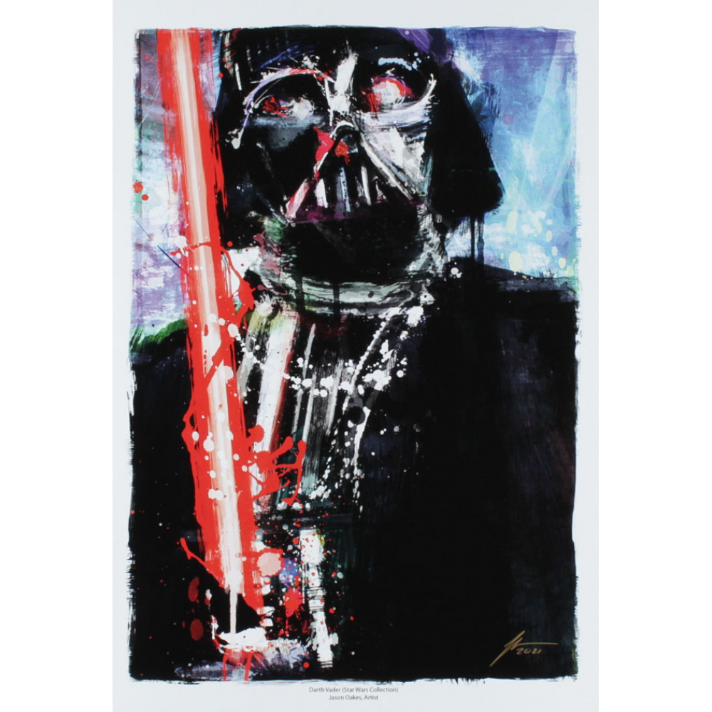 Jason Oakes - "Darth Vader" Signed Star Wars Collection 13" x 19 ...