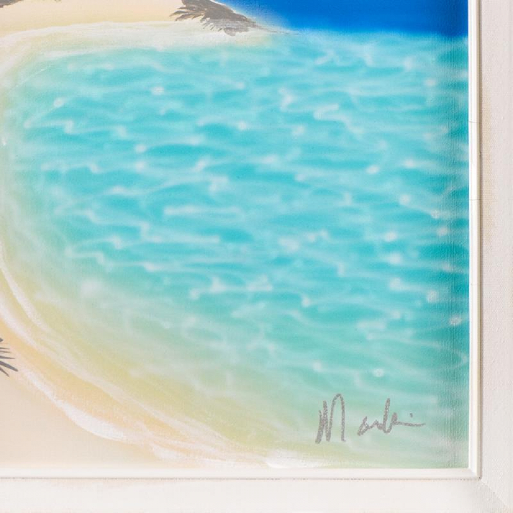 Dan Mackin Signed "Shore Thing" 17x26 Custom Framed Original Oil ...