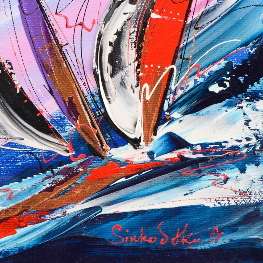 Natalia Sinkovsky Signed 9x9 Original Acrylic Painting on Canvas ...