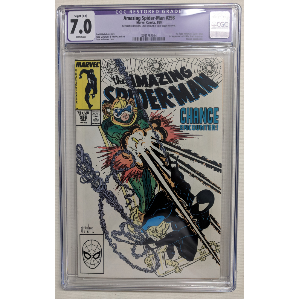 1988 "The Amazing Spider-Man" Issue #298 Marvel Comic Book (CGC ...