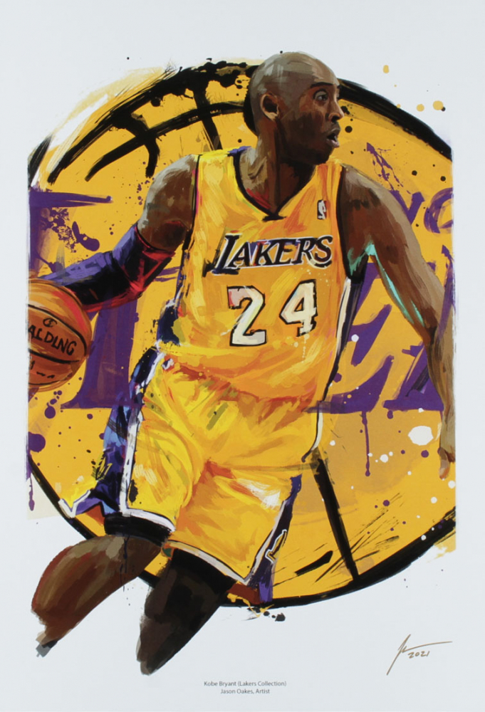Jason Oakes - "Kobe Bryant" Signed Lakers Collection 13" x 19 ...