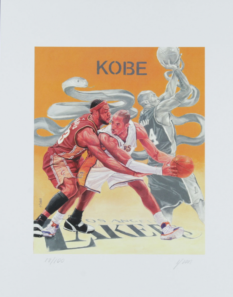 Kobe Bryant - Lakers - John Yim 11x14 Signed Limited Edition Lithograph ...