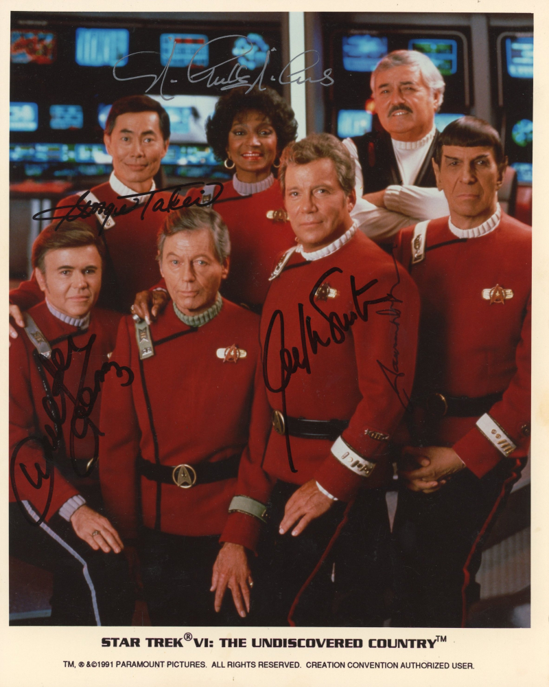 "Star Trek VI: The Undiscovered Country" 8x10 Photo Cast-Signed by (5 ...