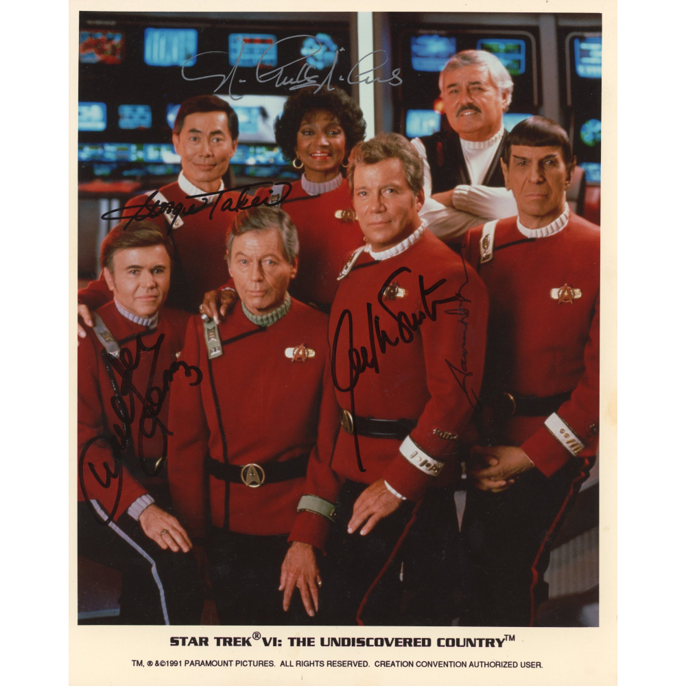 "Star Trek VI: The Undiscovered Country" 8x10 Photo Cast-Signed by (5 ...