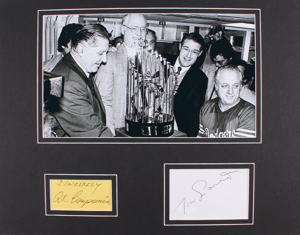 Tommy Lasorda & Al Campanis Signed Dodgers 11x14 Matted Photo Display ...