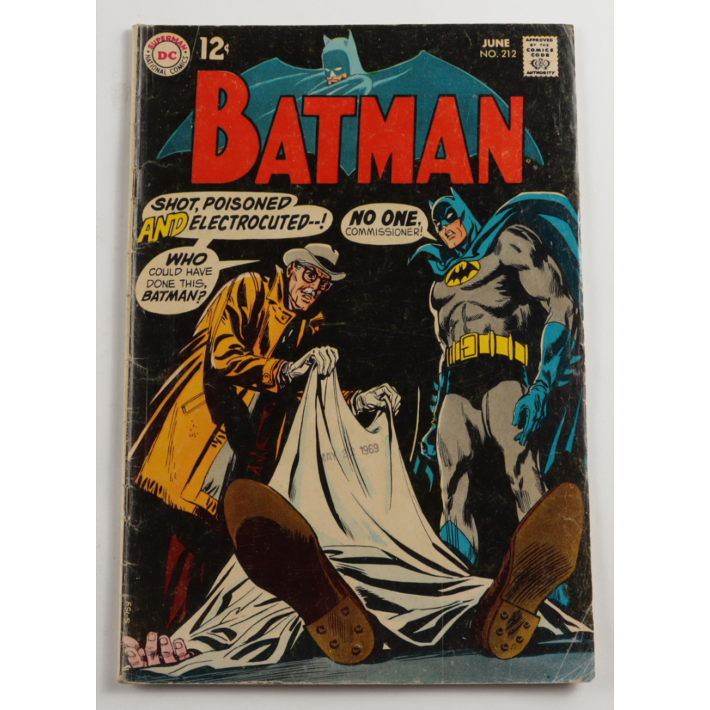 Vintage 1969 "Batman" Issue #212 DC Comic Book | Pristine Auction