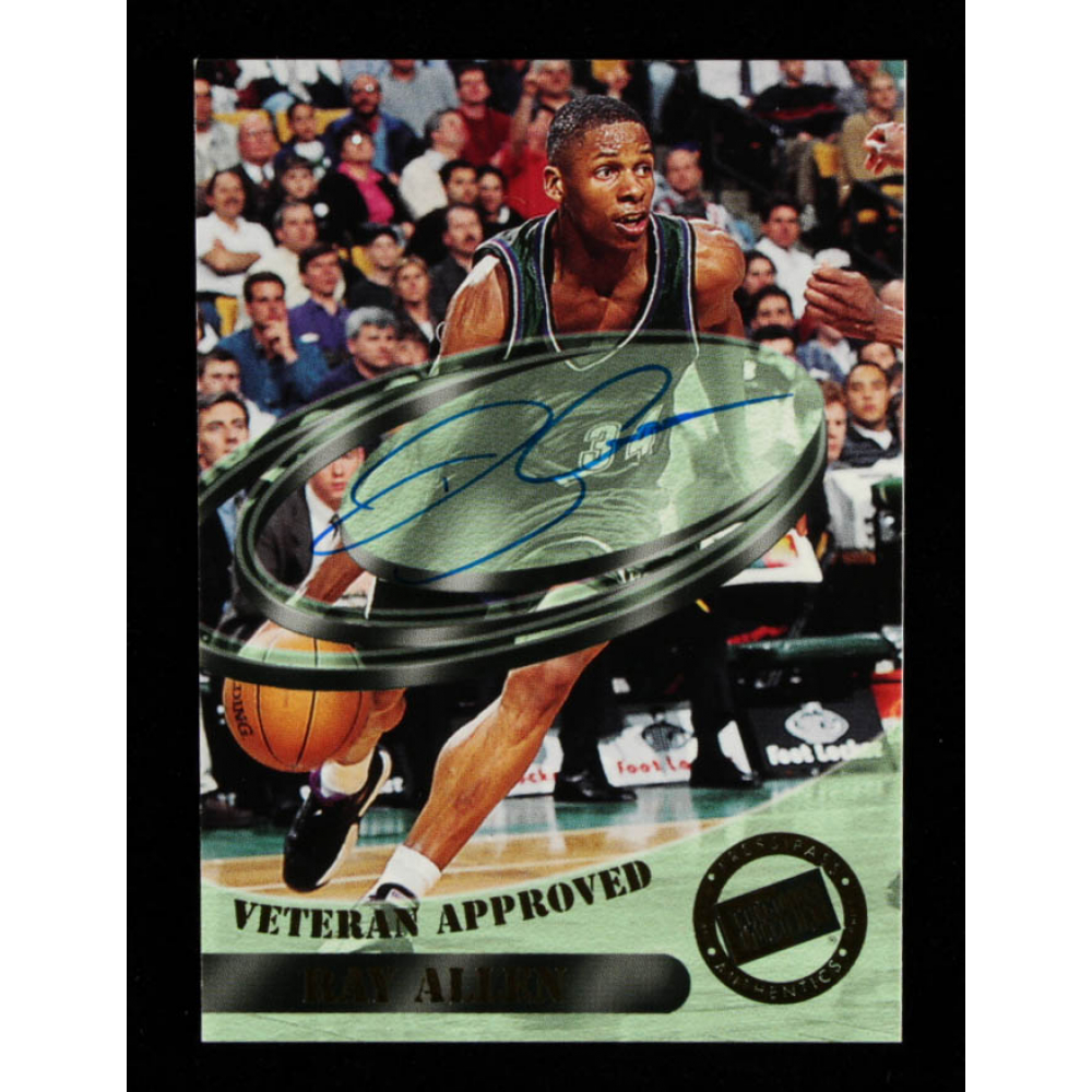 Ray Allen 1998 Press Pass Double Threat Veteran Approved Autographs #1 ...