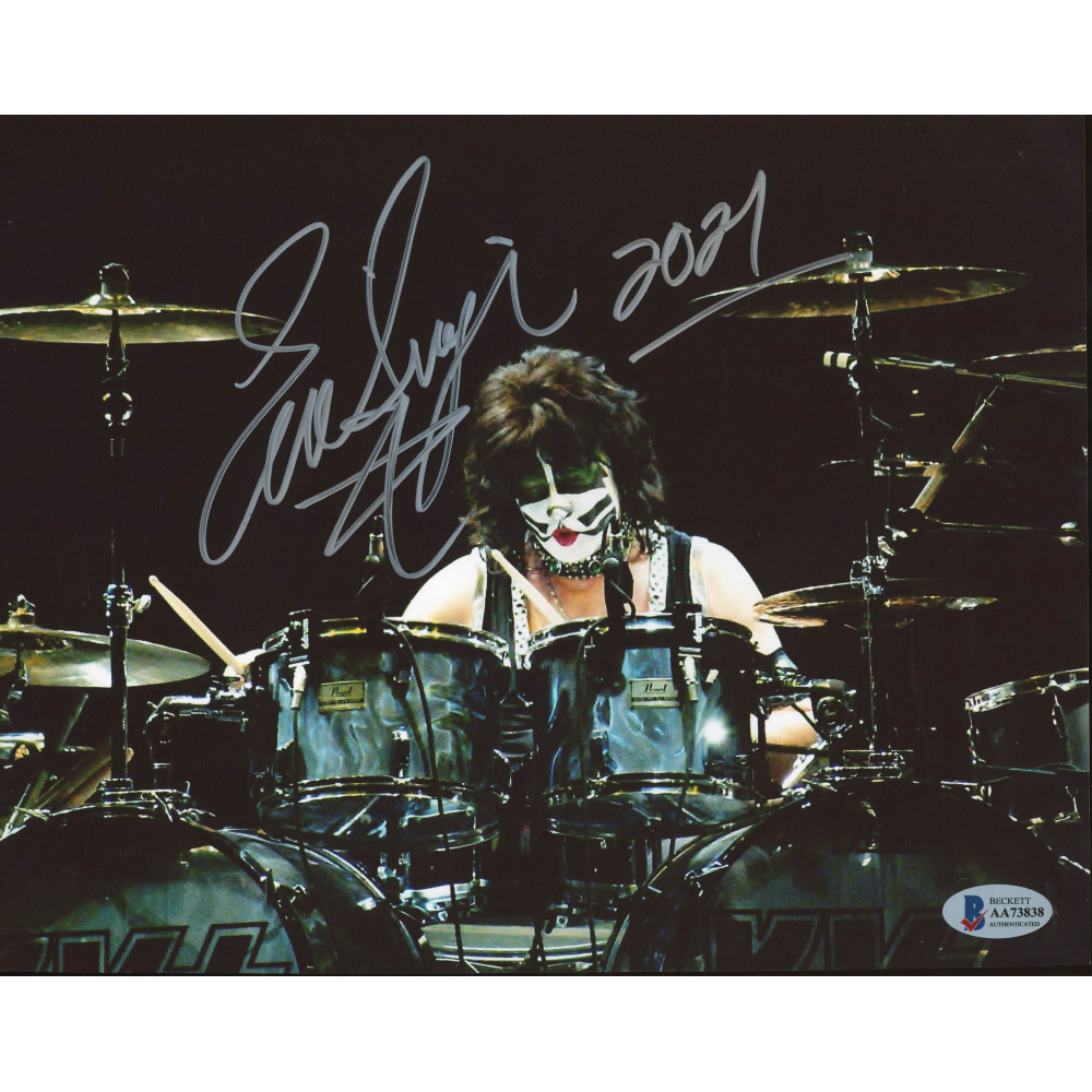 Eric Singer Signed Kiss 8x10 Photo Inscribed "2021" (Beckett COA ...