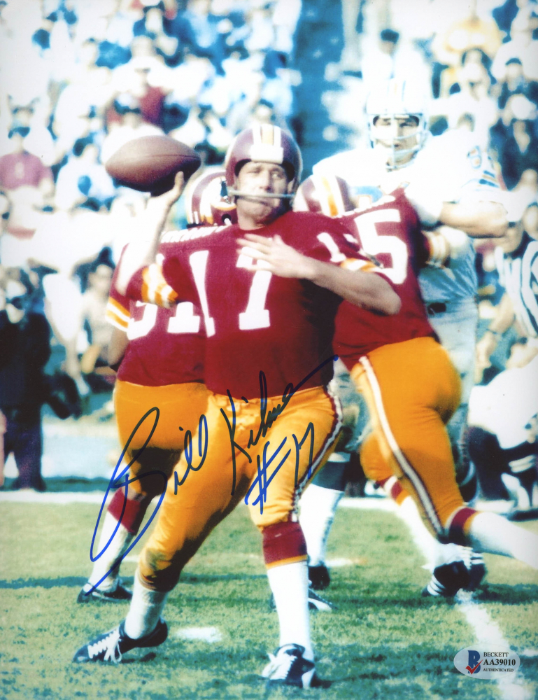 Billy Kilmer Signed Redskins 8x10 Photo (Beckett COA) | Pristine Auction