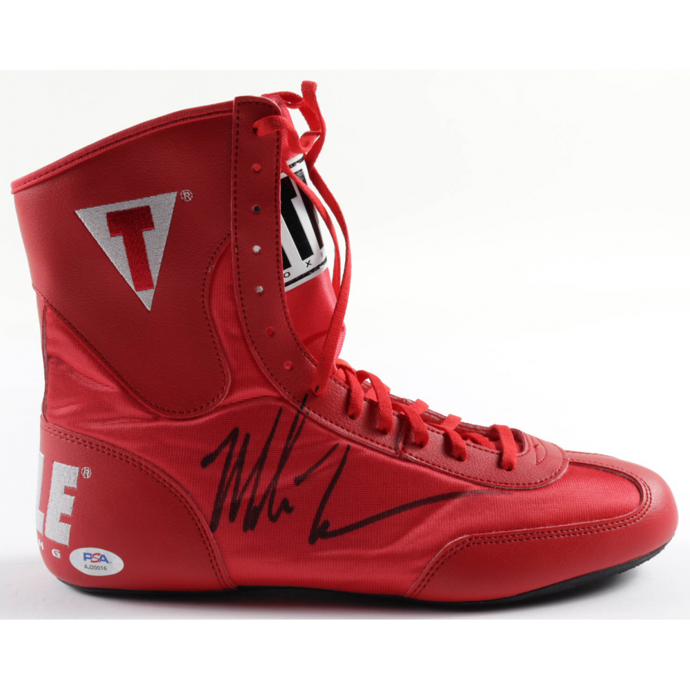 Mike Tyson Signed Title Boxing Shoe (PSA COA) | Pristine Auction