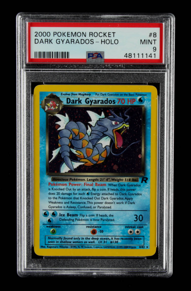 Dark Gyarados 2000 Pokemon Team Rocket Unlimited #8 (PSA 9) | Pristine Auction