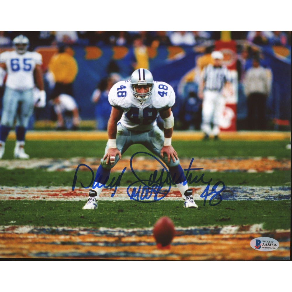Daryl "Moose" Johnston Signed Cowboys 8x10 Photo (Beckett COA ...