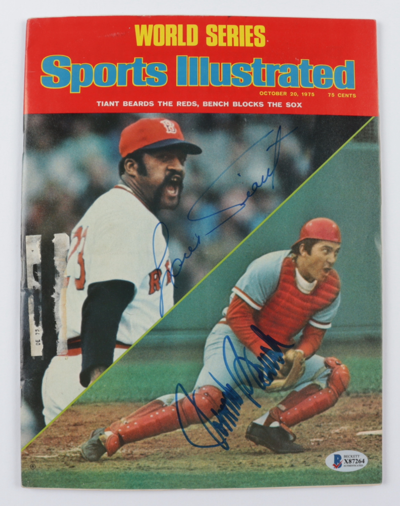 Johnny Bench & Luis Tiant Signed 1975 "Sports Illustrated" Magazine (Beckett) | Pristine Auction