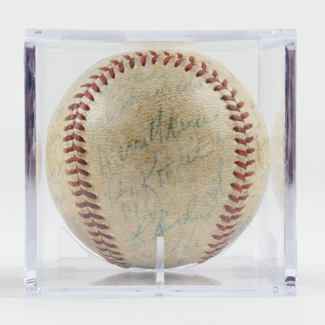 1960 Cubs Baseball Team-Signed by (35) with Ernie Banks, Bob Kennedy ...