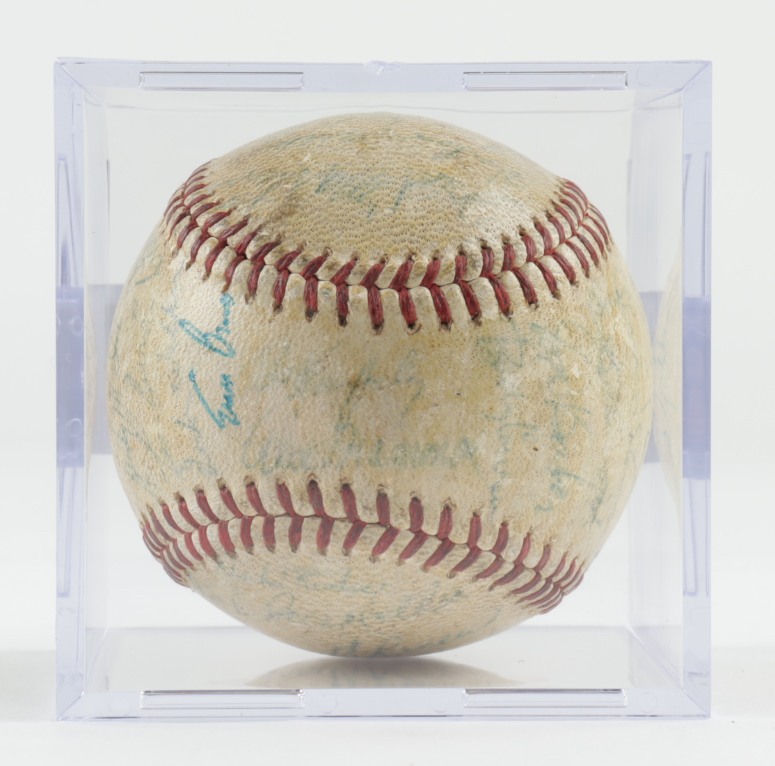 1960 Cubs Baseball Team-Signed by (35) with Ernie Banks, Bob Kennedy ...