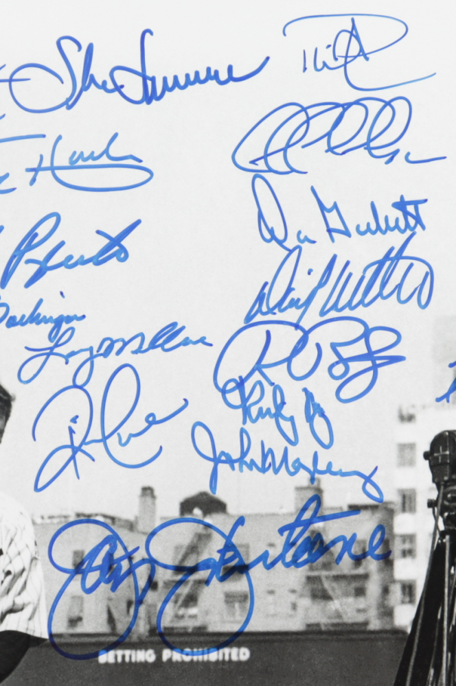 "Yankee Greats" 16x20 Photo Signed by (45) with Gaylord Perry, Moose ...