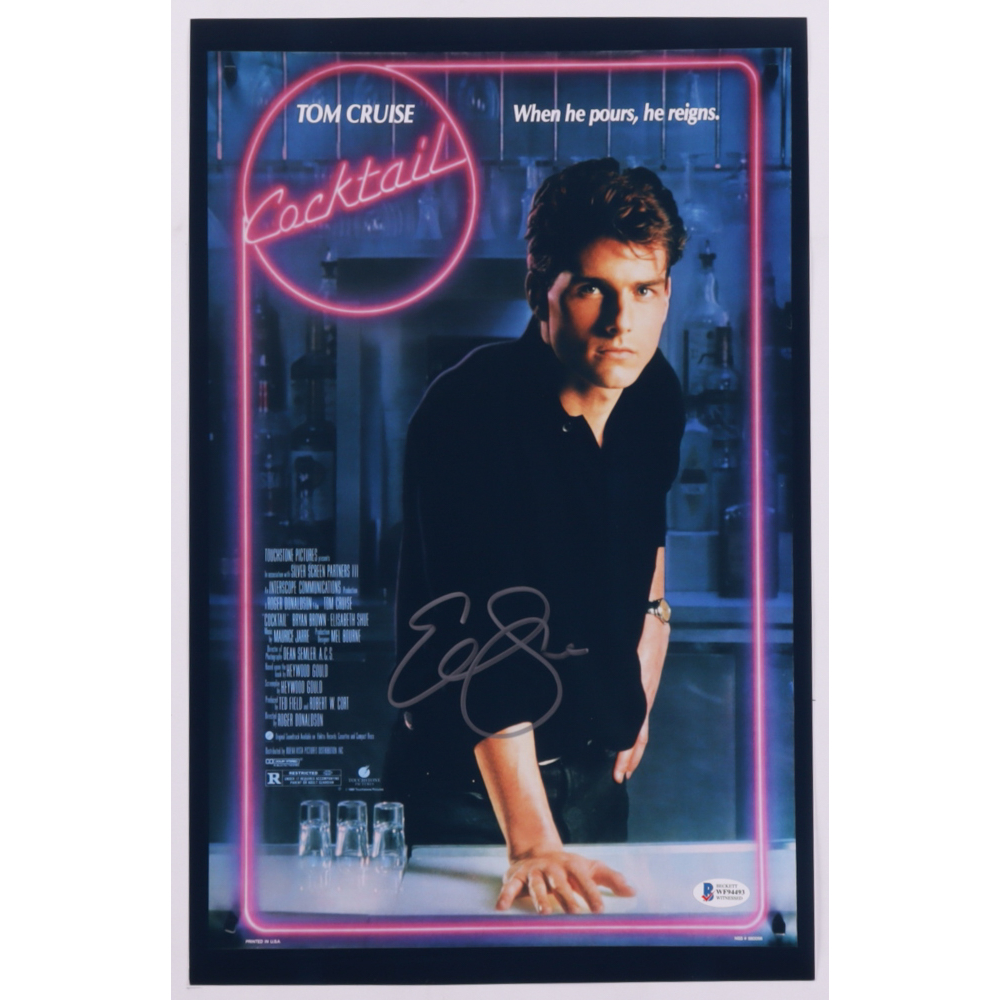 Elisabeth Shue Signed "Cocktail" 11x17 Movie Poster Print (Beckett COA ...