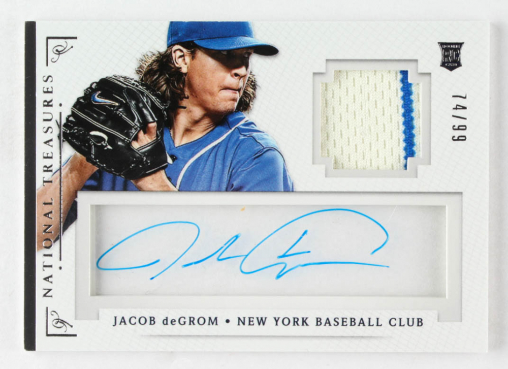 Jacob deGrom 2014 Panini National Treasures Treasure Signature ...